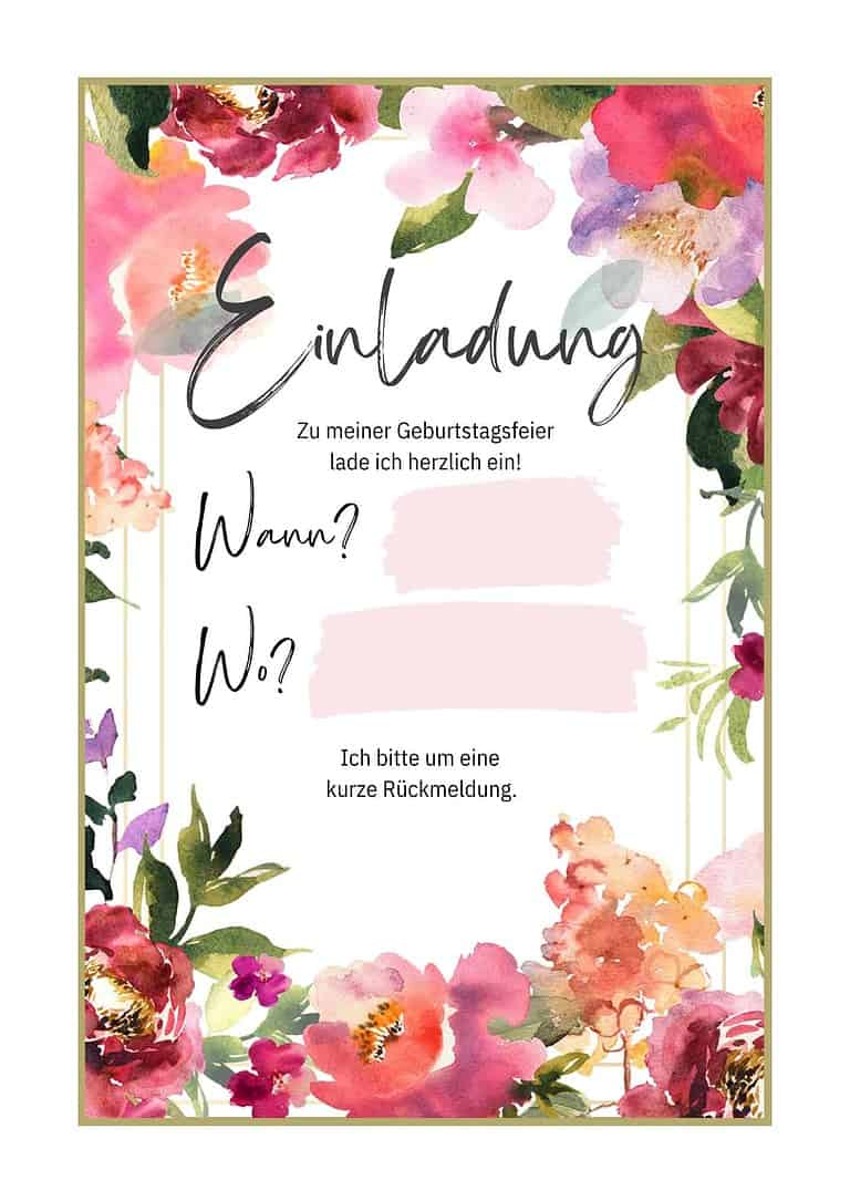 Coole Einladung Zum Geburtstag