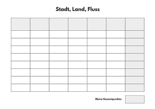 5 Stadt Land Fluss Vorlagen zum Download